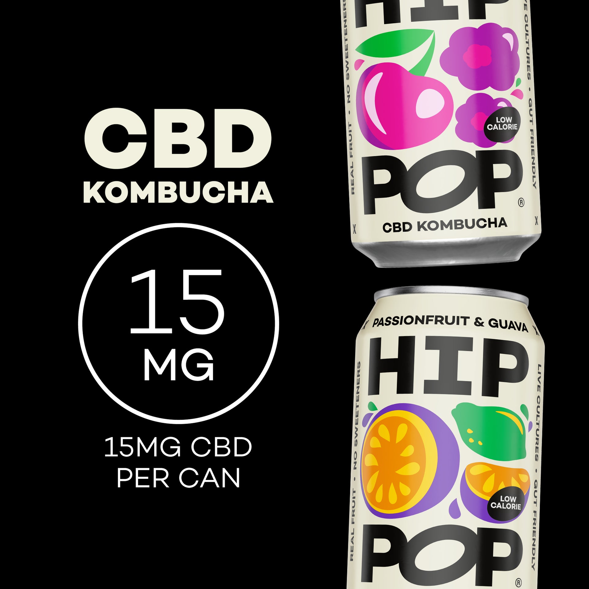 CBD Kombucha | CBD Drinks - Hip Pop