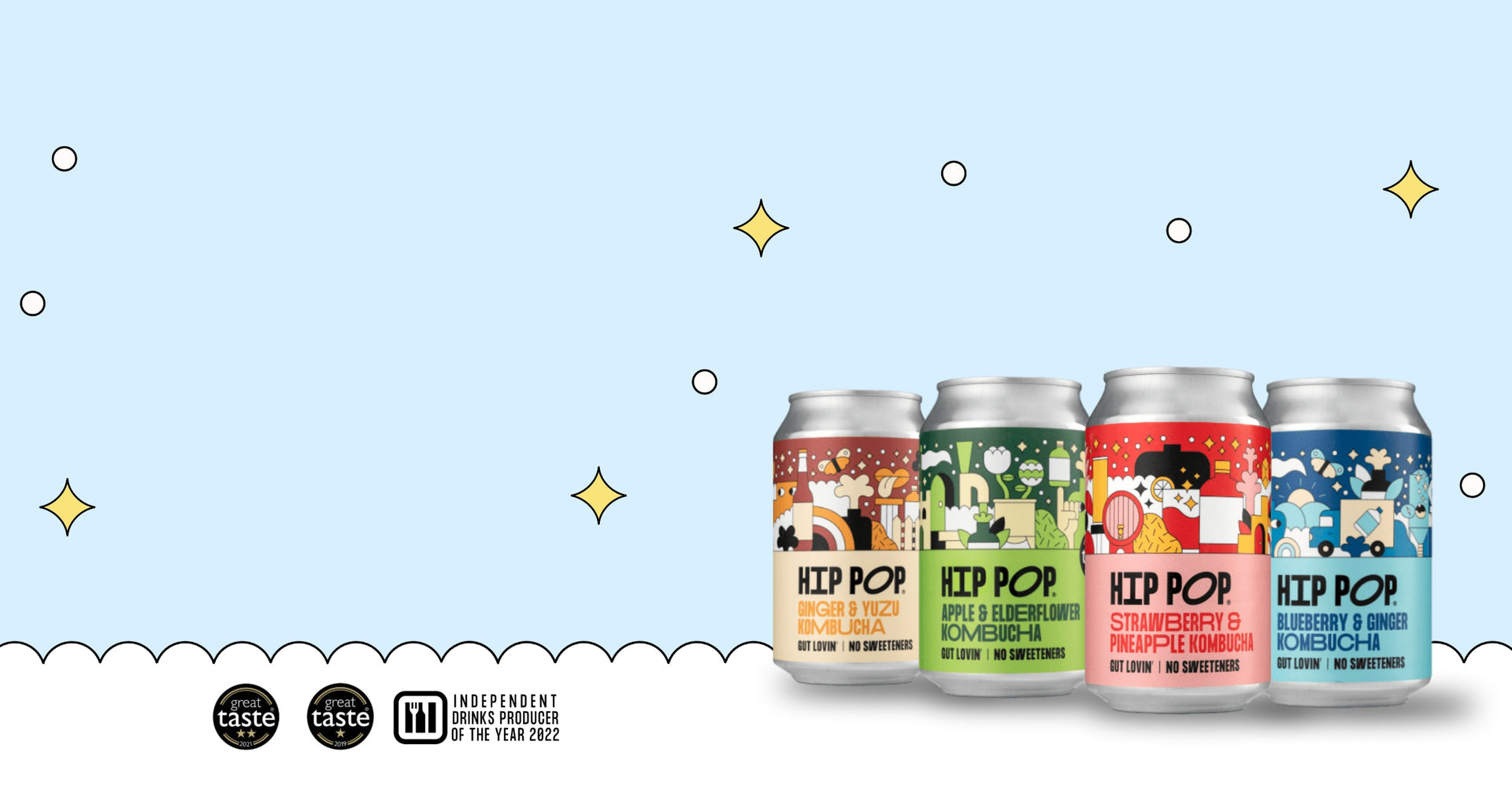 Buy Kombucha Drinks - Award Winning | Hip Pop Kombucha